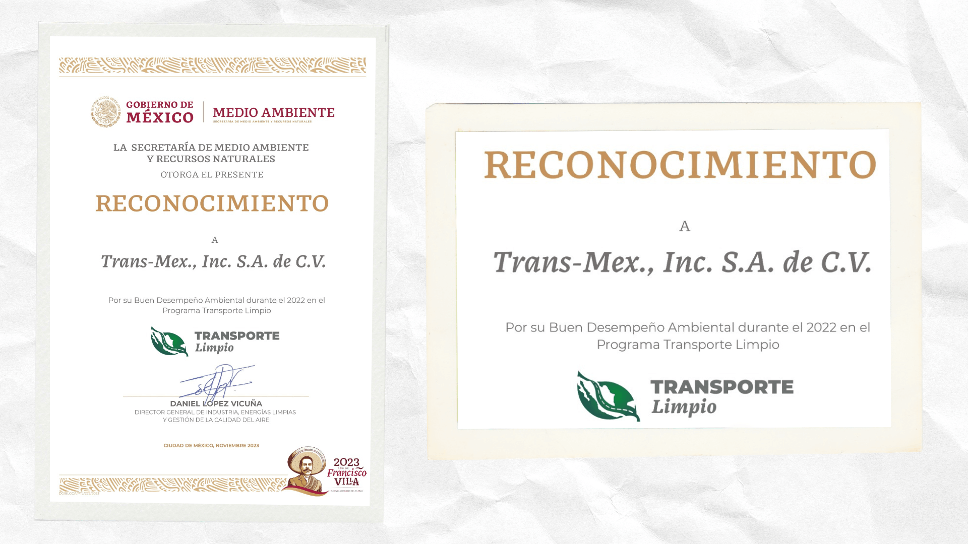 Transmex | TransMex, compromiso con el Medio Ambiente